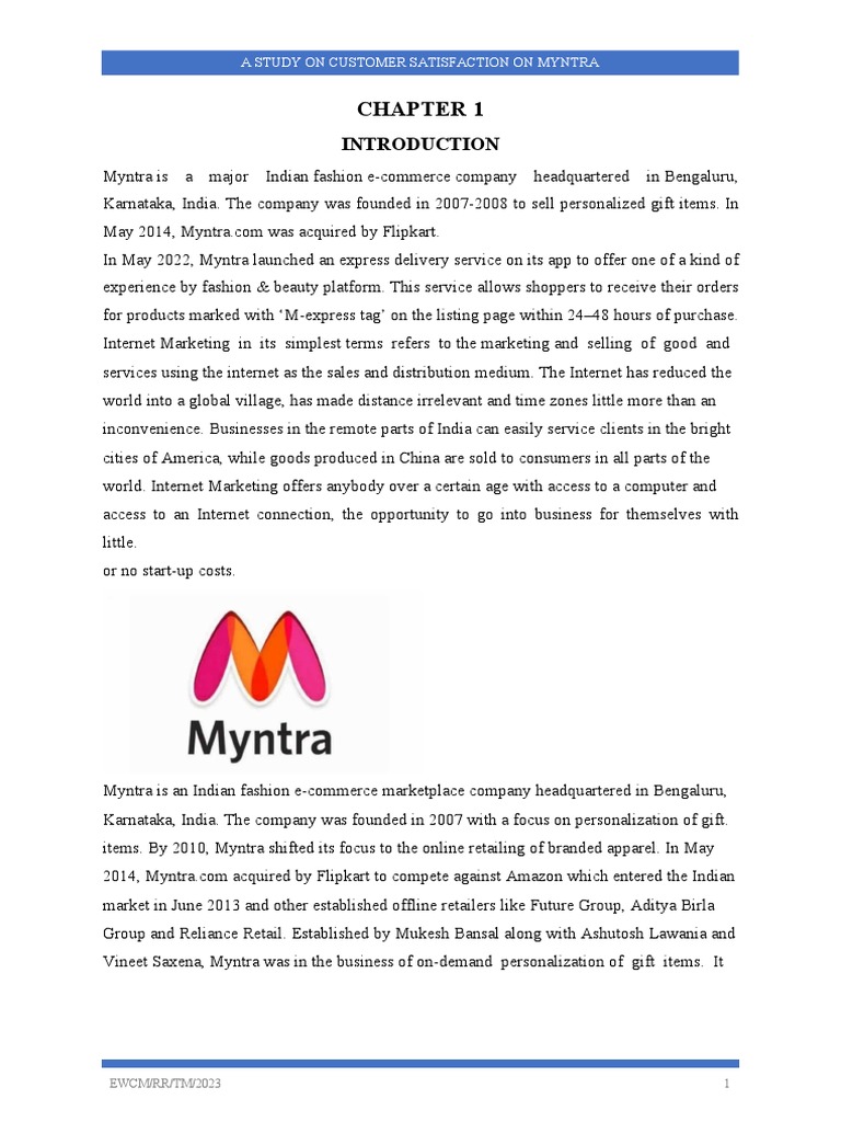 Myntra Data Analysis and Interpretation | PDF | Economies | Business Process