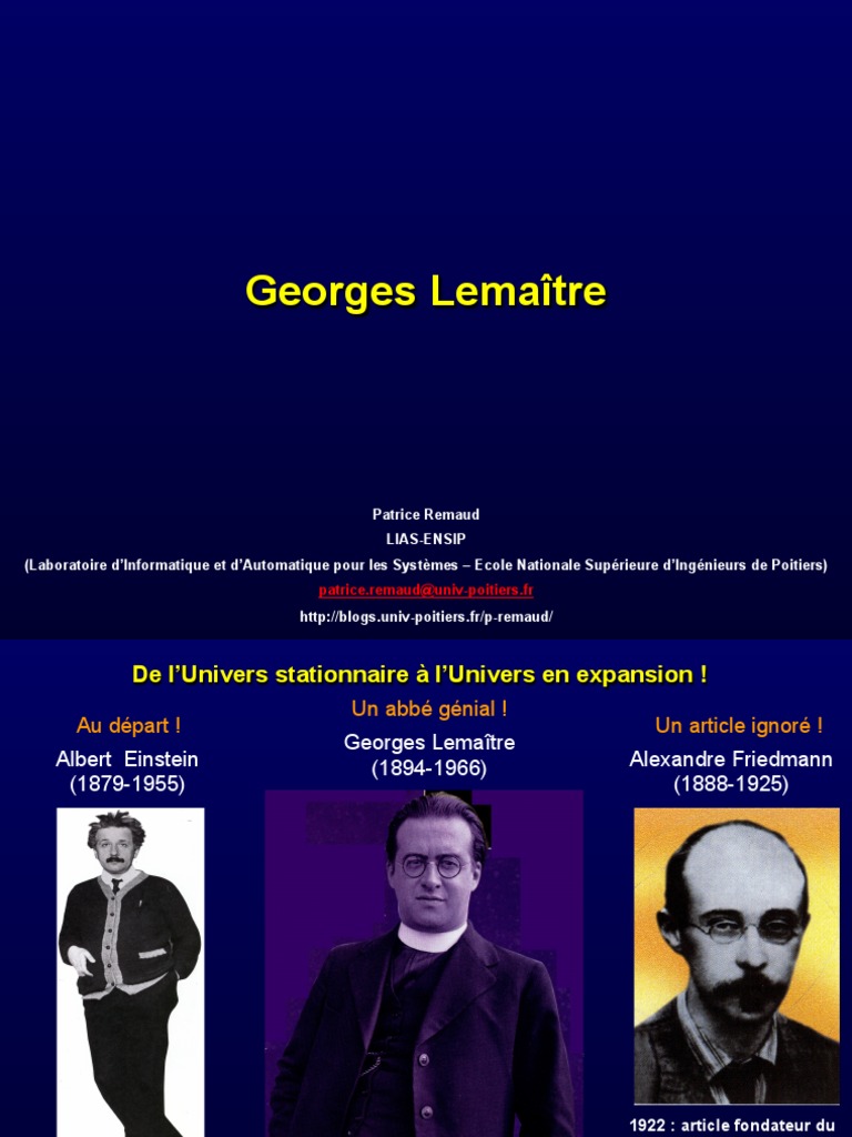 Georges Lemaître | PDF