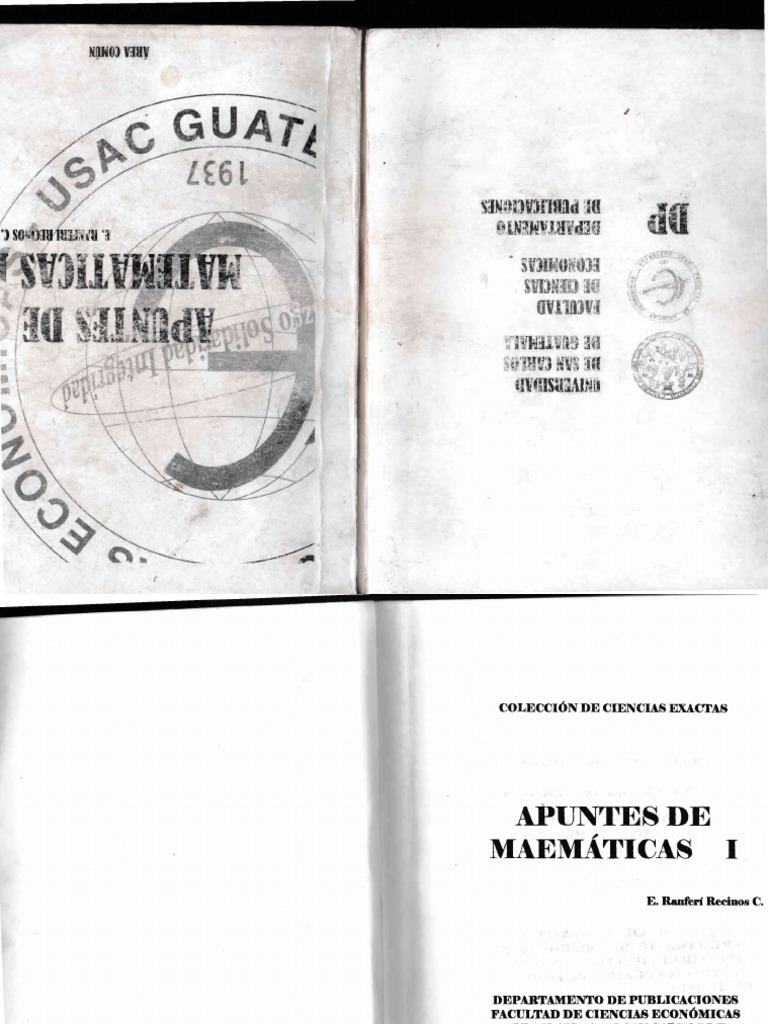 Apuntes de Matematicas 1 | PDF