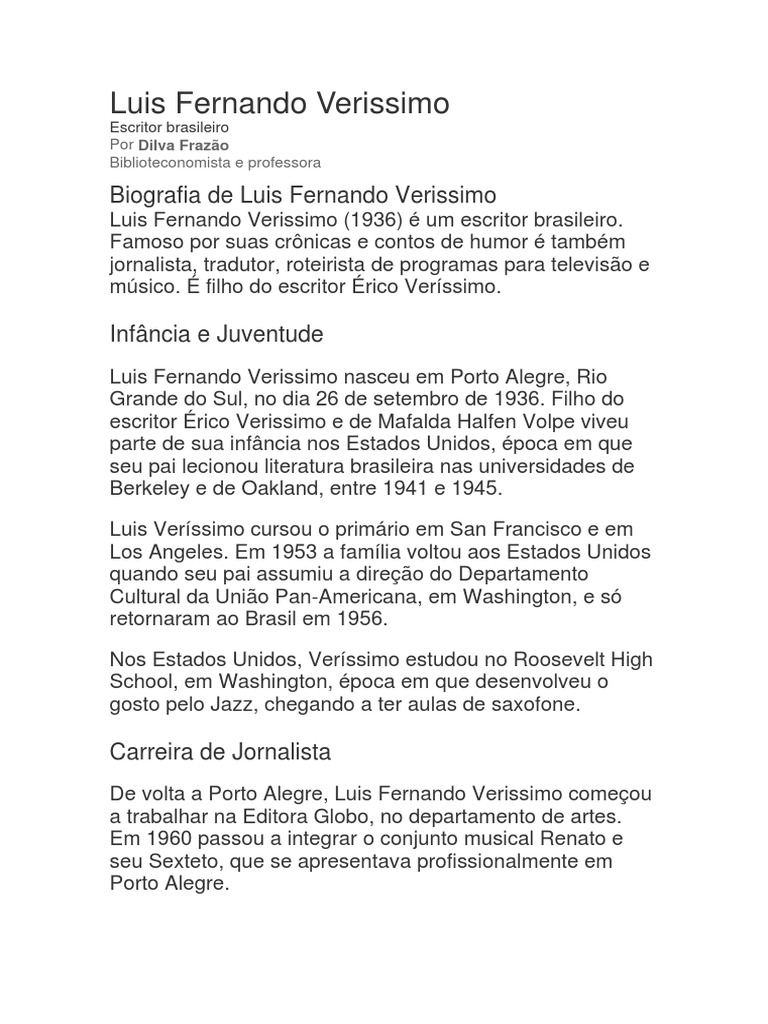 Luis Fernando Verissimo | PDF
