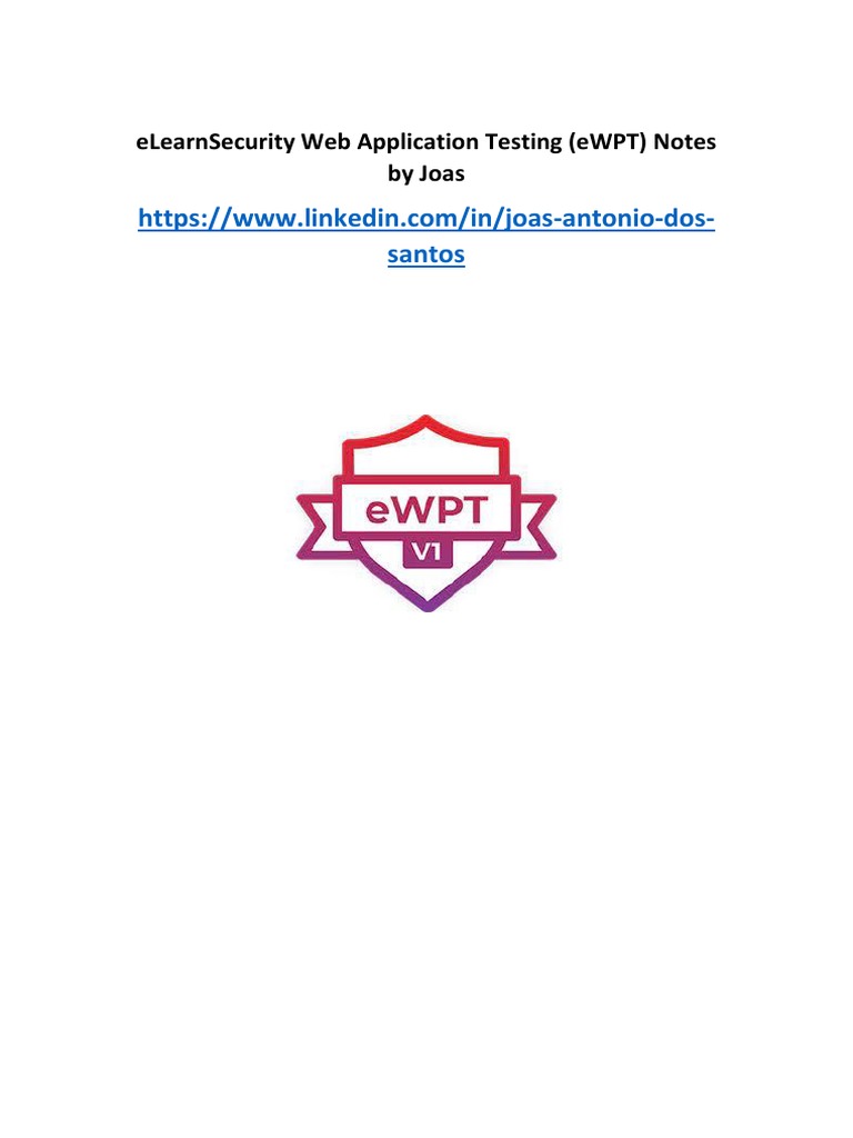 eWPT Web App Testing Notes | PDF | Http Cookie | World Wide Web