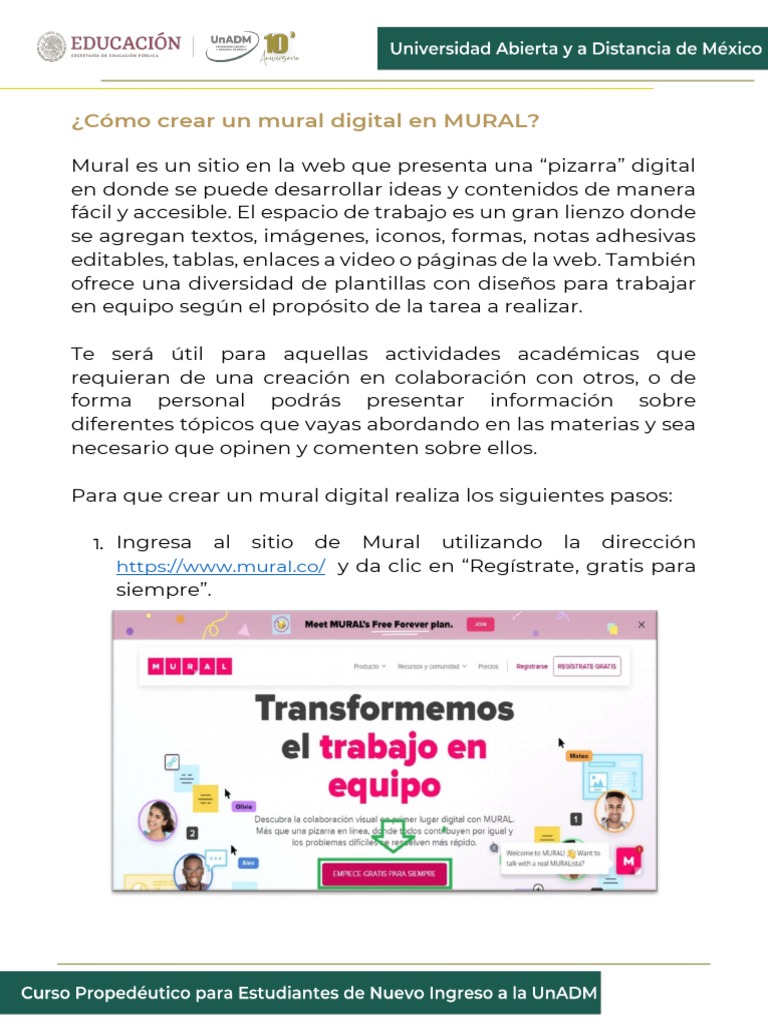 Cómo Crear Un Mural Digital en MURAL | PDF | Hipervínculo | Ventana ...