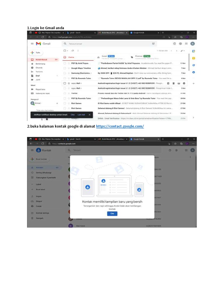 Cara Membuat Mailing List di Gmail | PDF