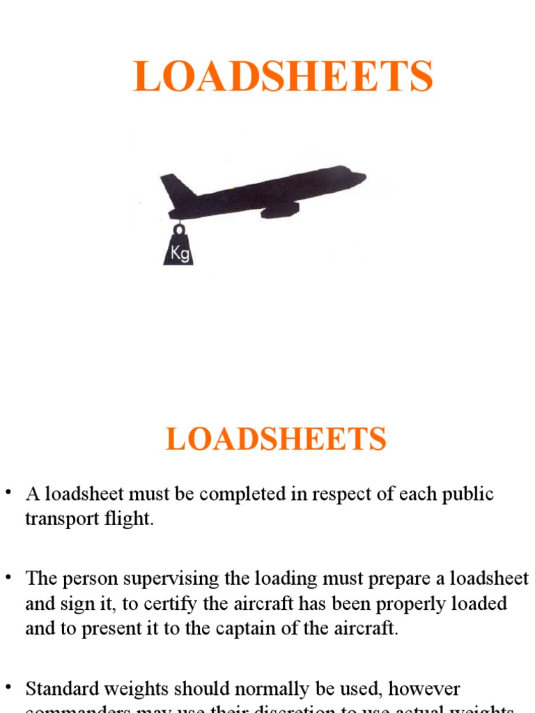 Aircraft Loadsheet Preparation Guide | PDF | Aircraft | Aviation