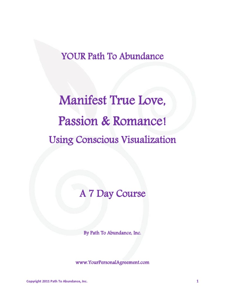 Manifest True Love Passion and Romance | PDF | Romance (Love) | Passion ...