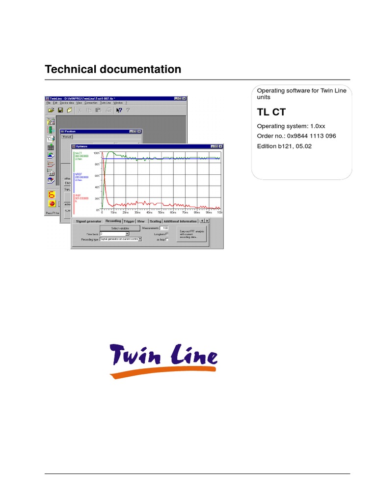 Twin Line Control Tool Documentation | PDF | Electric Motor | Menu ...