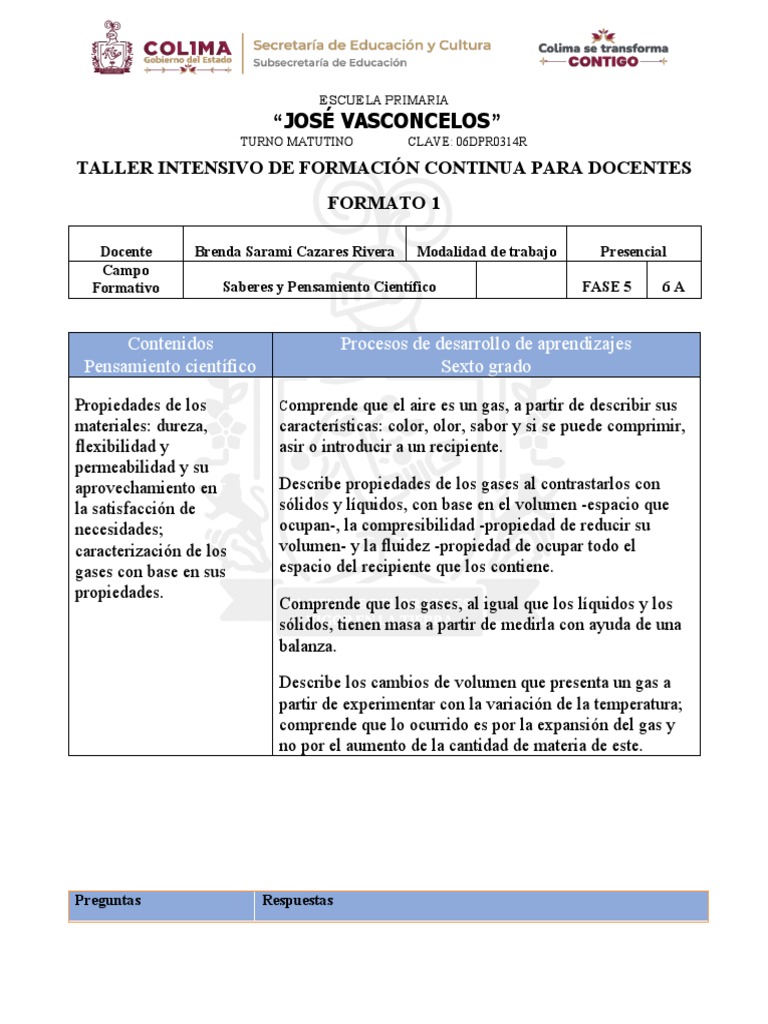 pRODUCTO 1 Y 2 - bRENDA SARAMI CAZAREZ | PDF | Aprendizaje | Método de ...