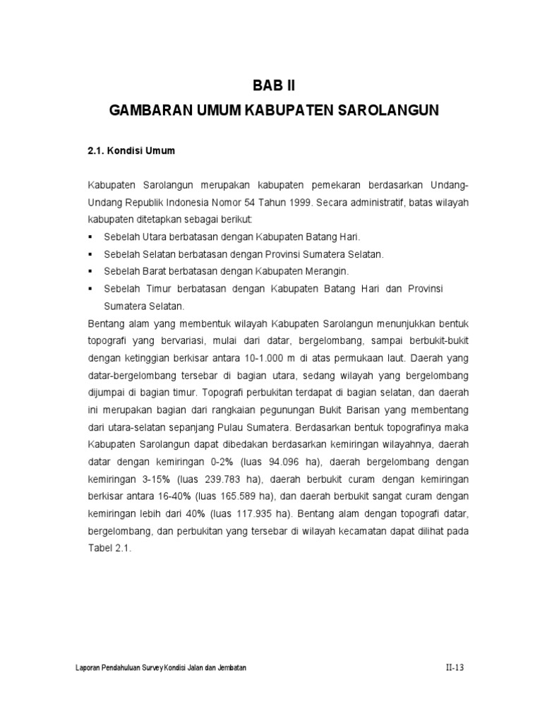 Laporan SKJ Bab-2 Gambaran Umum | PDF