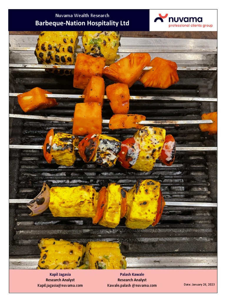Barbeque Nation Hospitality LTD | PDF | Restaurants | Menu