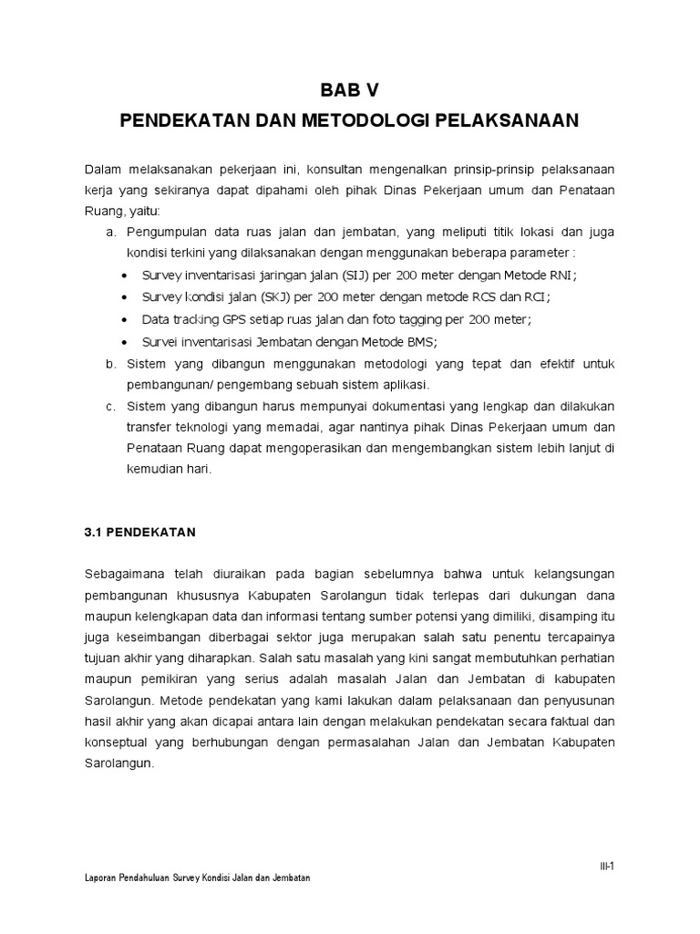 Laporan SKJ - 3 Metodologi Pelaksanaan | PDF