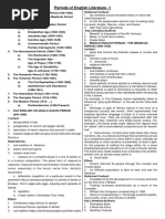 British Literature Through Time | PDF | British Literature | United Kingdom