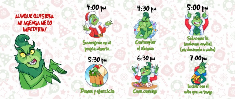 Plantilla Agenda Grinch2 | PDF