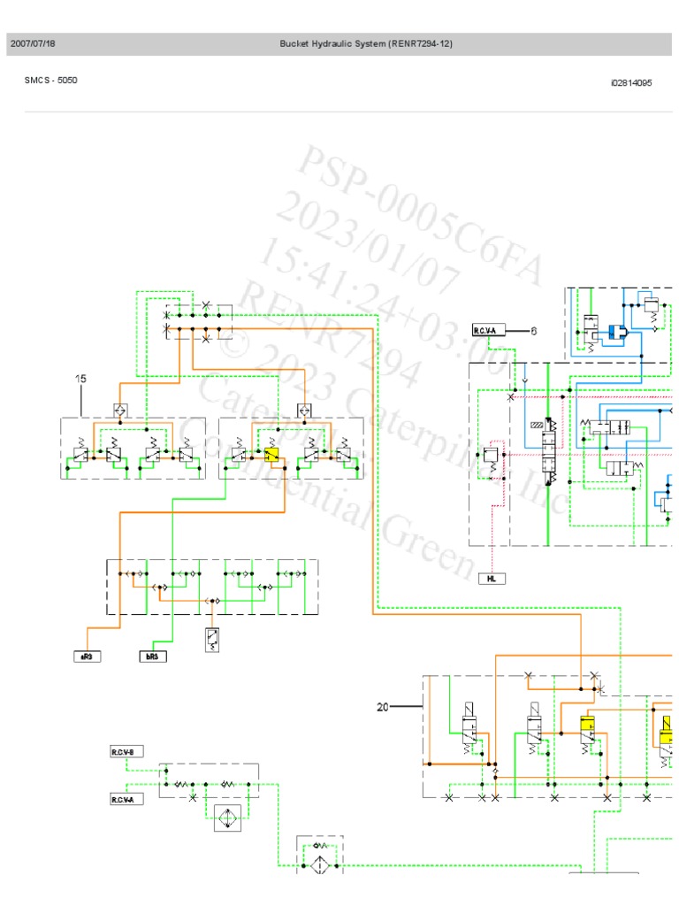 320dl Bucket Hydraulic System | PDF | Pump | Valve