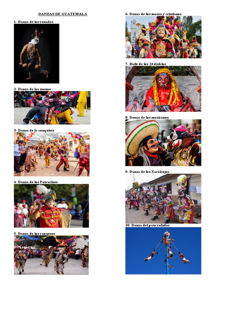 Danzas De Guatemala Imagenes Pdf