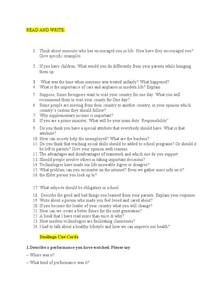 Read And Write Tasks Pdf