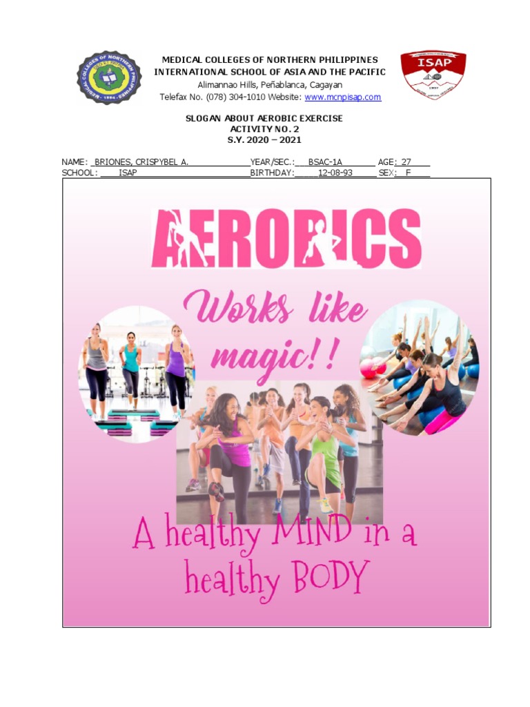 Slogan Making Rubric for Aerobic Exercise | PDF | Educational Institutions