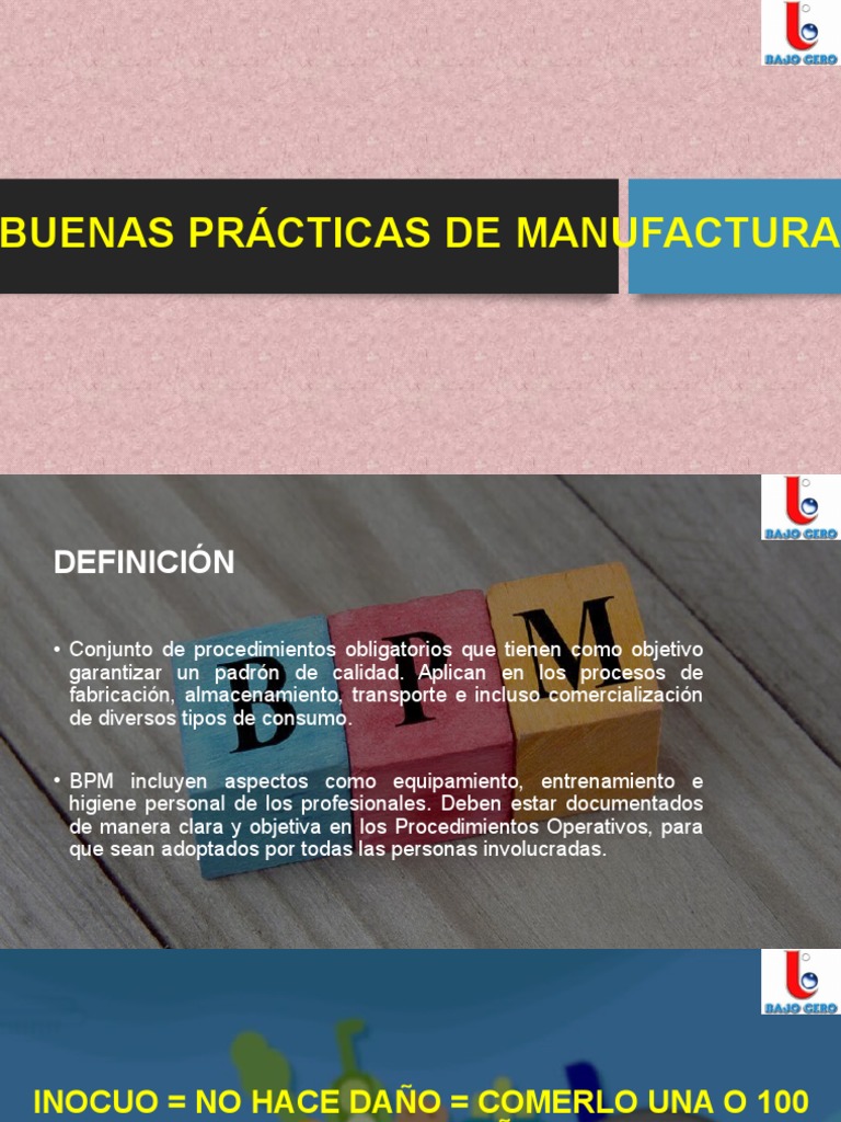 Buenas Prácticas de Manufactura | PDF