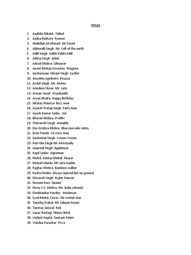 Titles | PDF