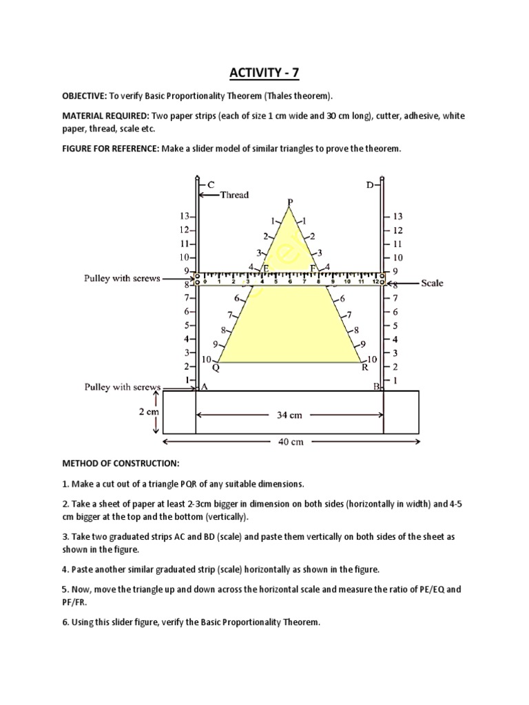 Math Activity 7 Triangles | PDF