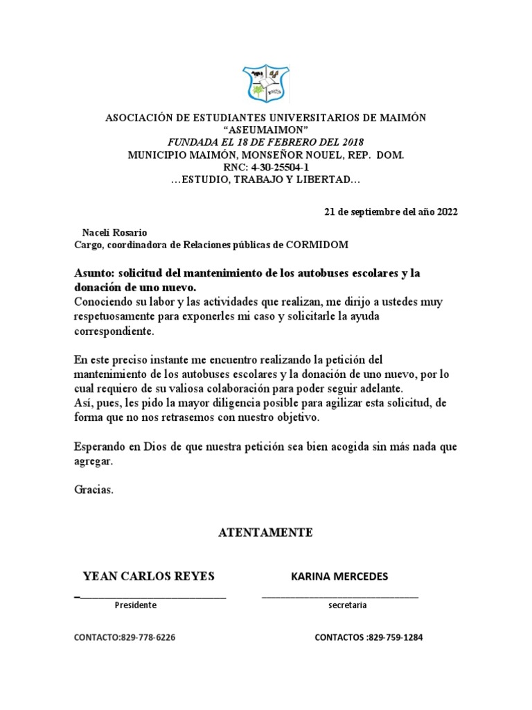 Carta Cormidon | PDF | Ciencias sociales