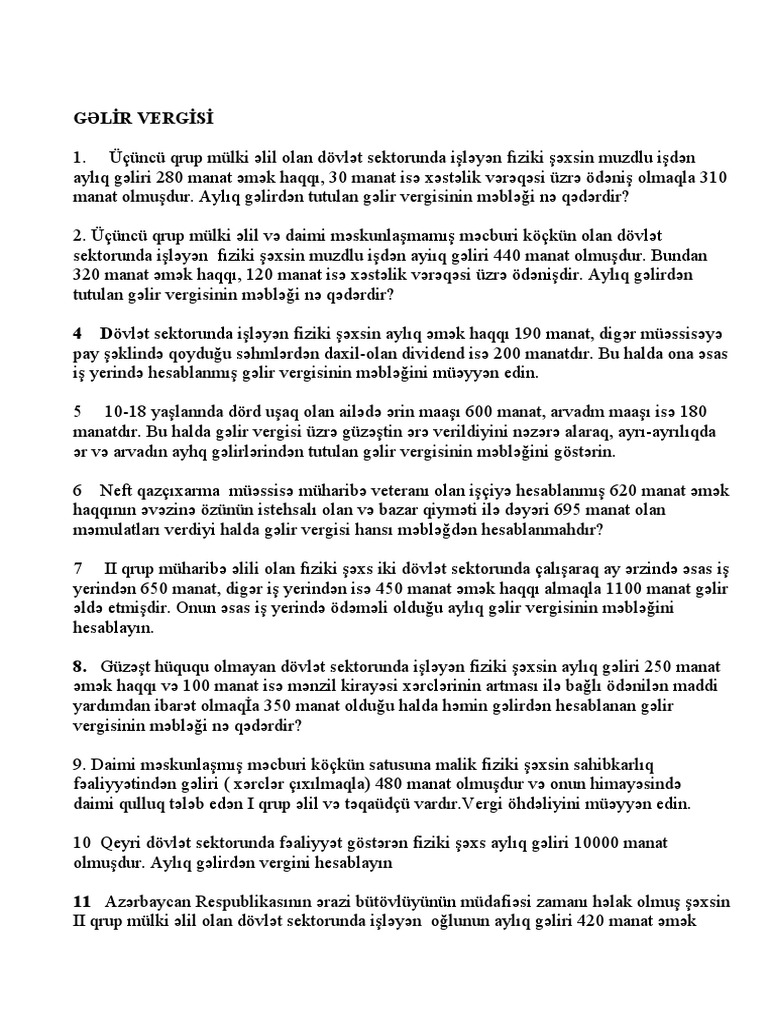 Mesele Xususi 2022 | PDF