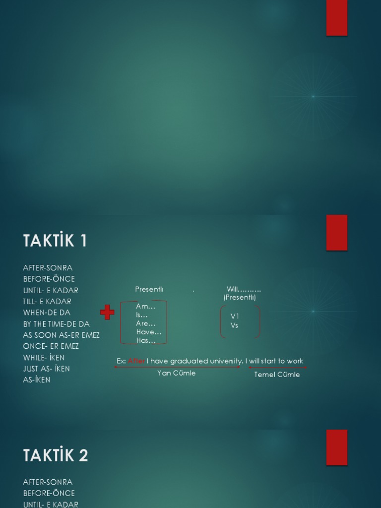 Tense Taktik | PDF