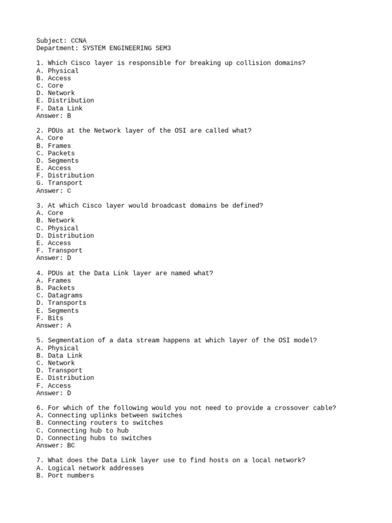 CCNA | PDF | Internet Protocols | Computer Network