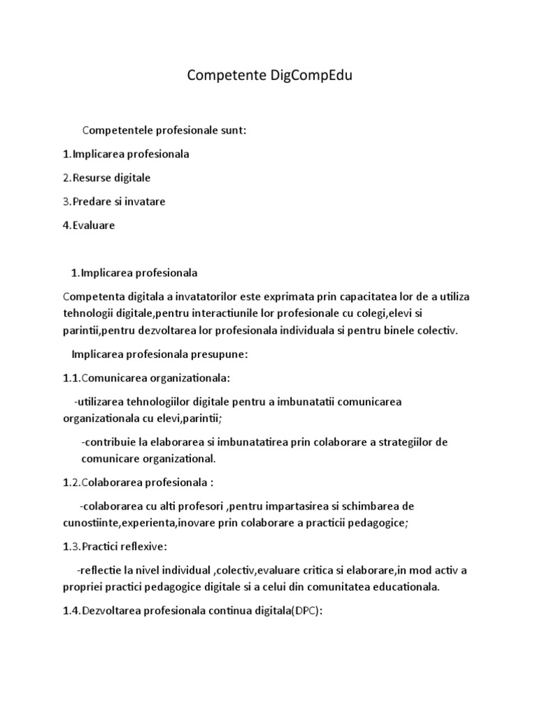 Competente DigCompEdu | PDF