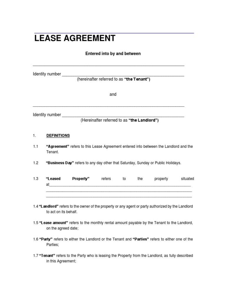 Lease Agreement N12 | Download Free PDF | Lease | Leasehold Estate