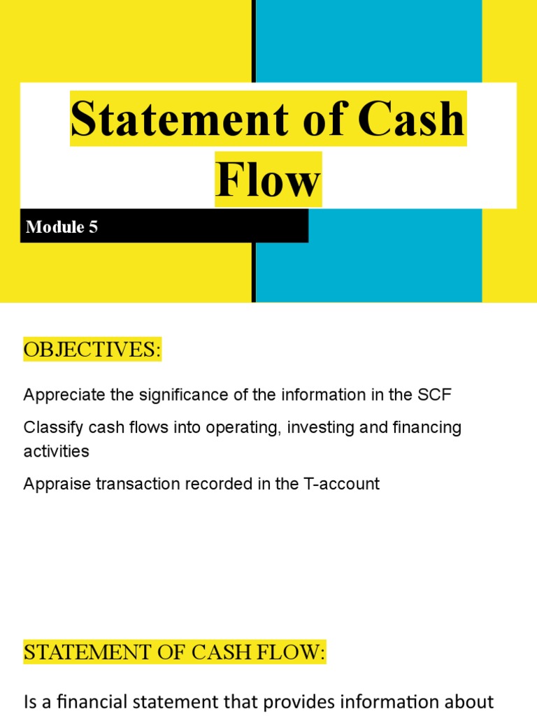 Module 5 - SCF | PDF