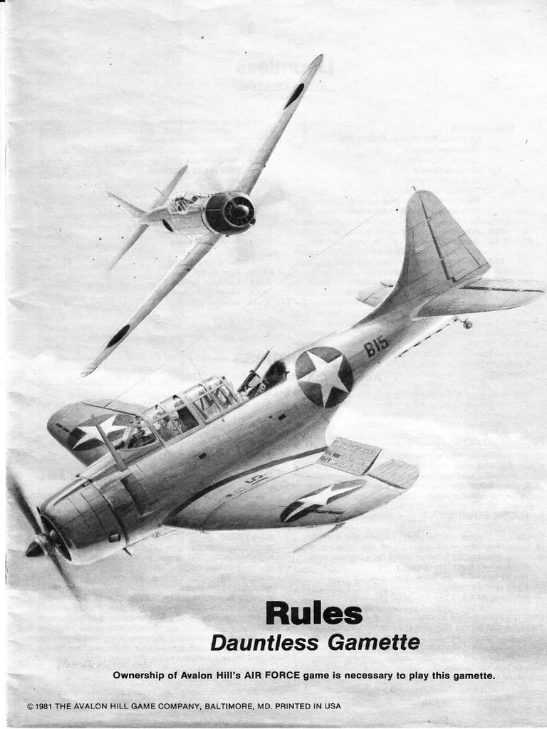Dauntless Gamette Rulebook | PDF | Kamikaze | Aircraft