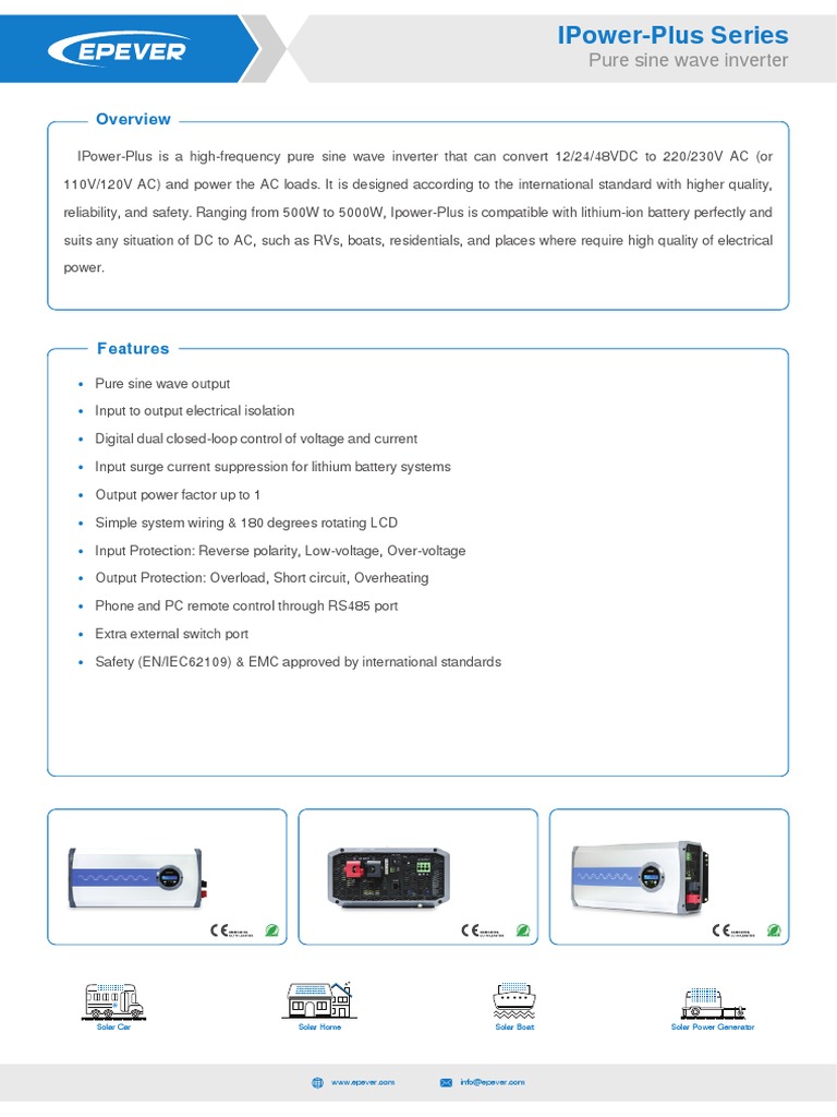 Ficha técnica inversor (1) | PDF | Power Inverter | Alternating Current