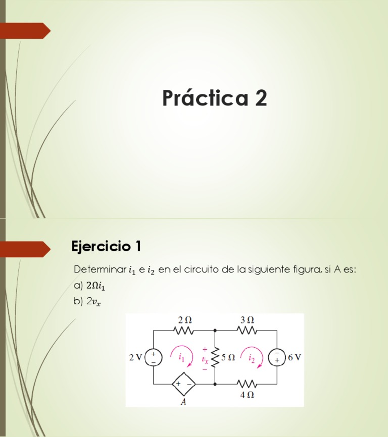 Práctica 2 Análisis De Mallas Pdf
