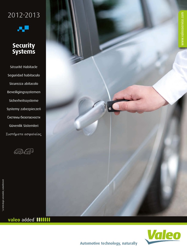 Valeo Passenger Cars - LCV Security Systems 2012-2013 Catalo | PDF ...