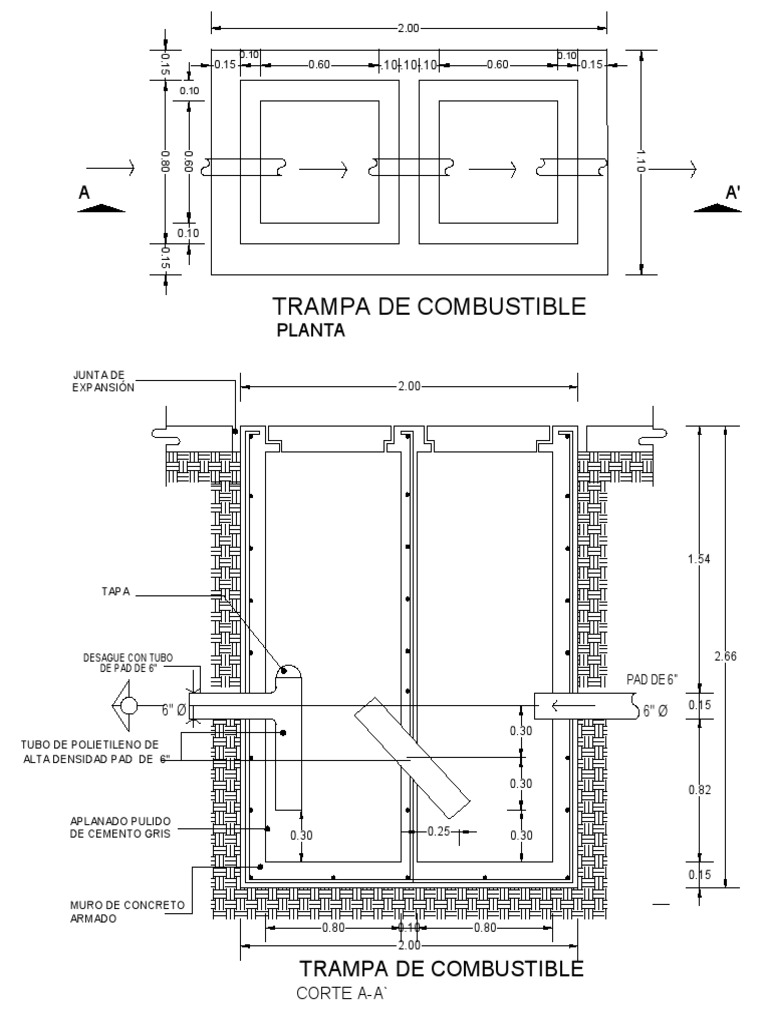 Detalle de Trampa de Combustibles | PDF