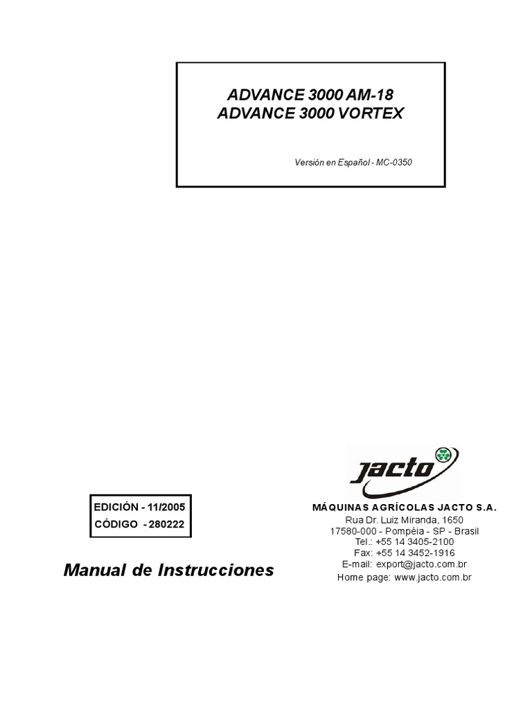 M Advance Vortex3000 | PDF
