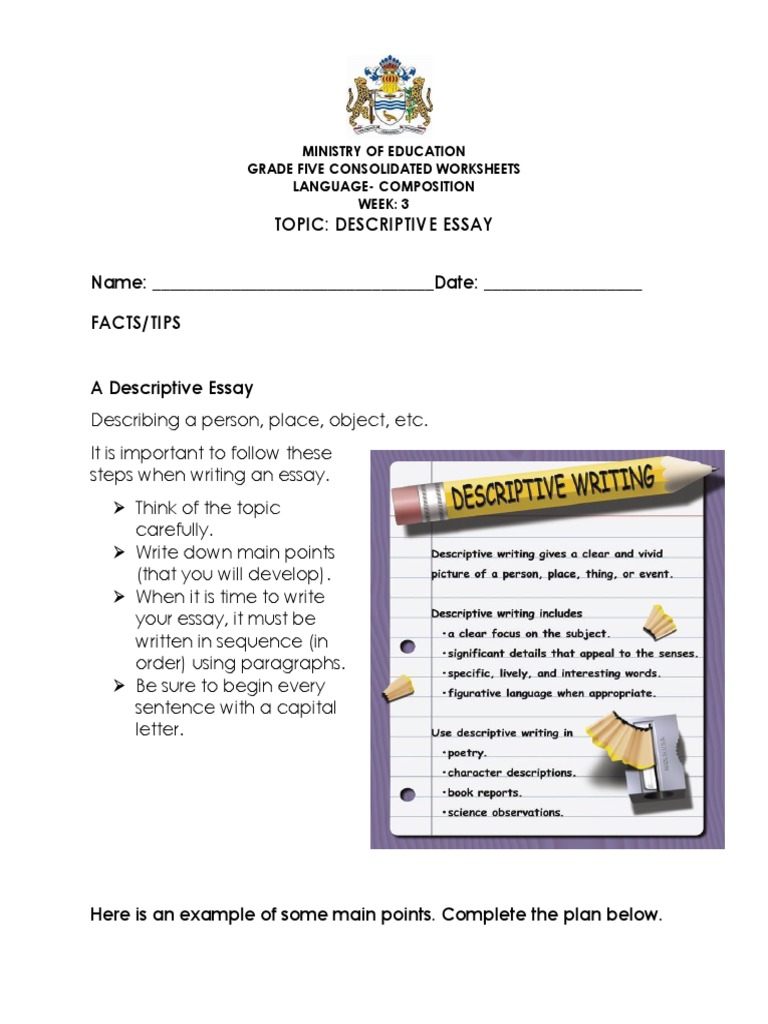 Providing Students with Tools for Effective Descriptive Writing | PDF ...