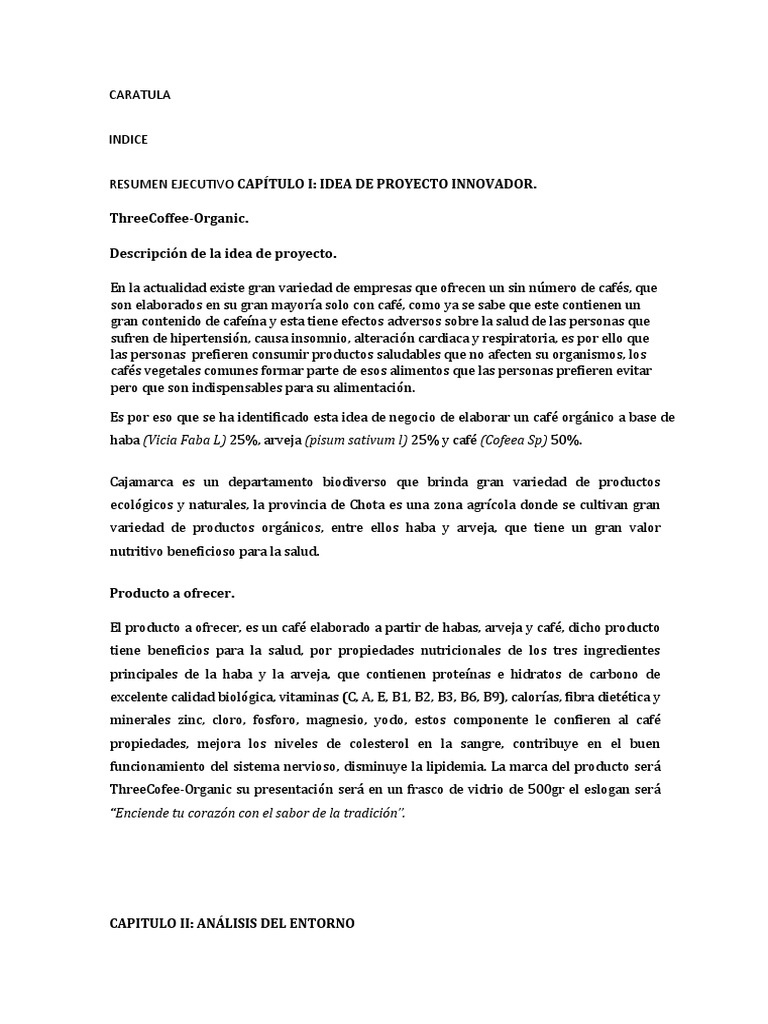 Proyecto Cafe | PDF | Calidad (comercial) | café