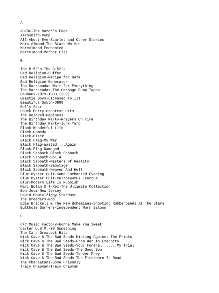 Vinyl List | PDF | Art | Mystery, Thriller & Crime Fiction