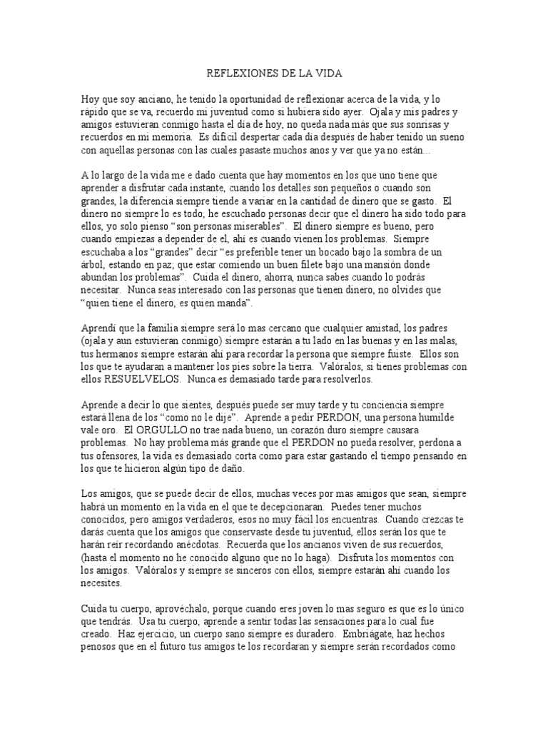 Reflexiones de La Vida | PDF