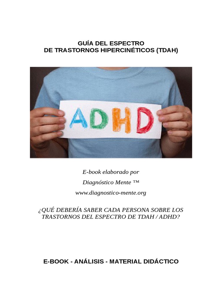 Tdah El Libro Electrónico | PDF | Desorden hiperactivo y deficit de ...