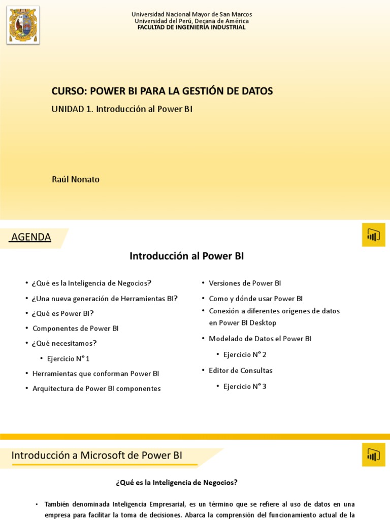 Clase 01 - Power BI Modulo I | PDF | Inteligencia de negocios | Software
