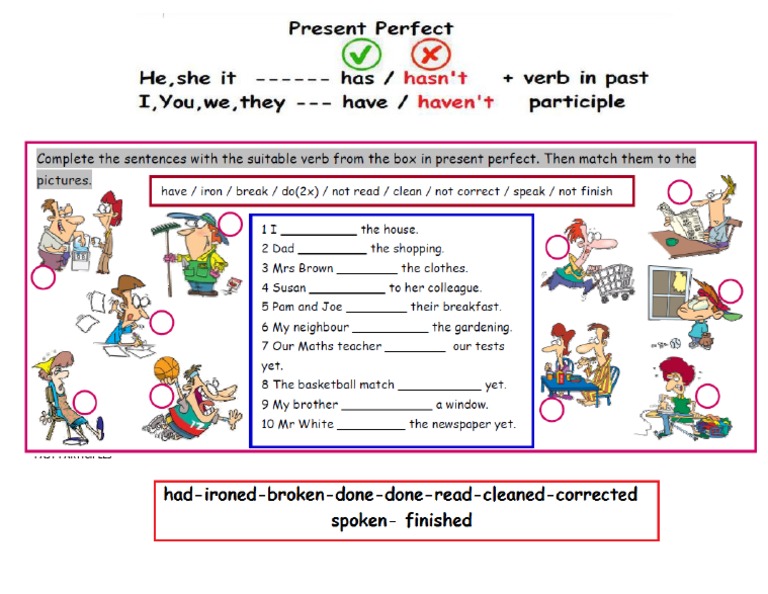Present Perfect Matching | PDF