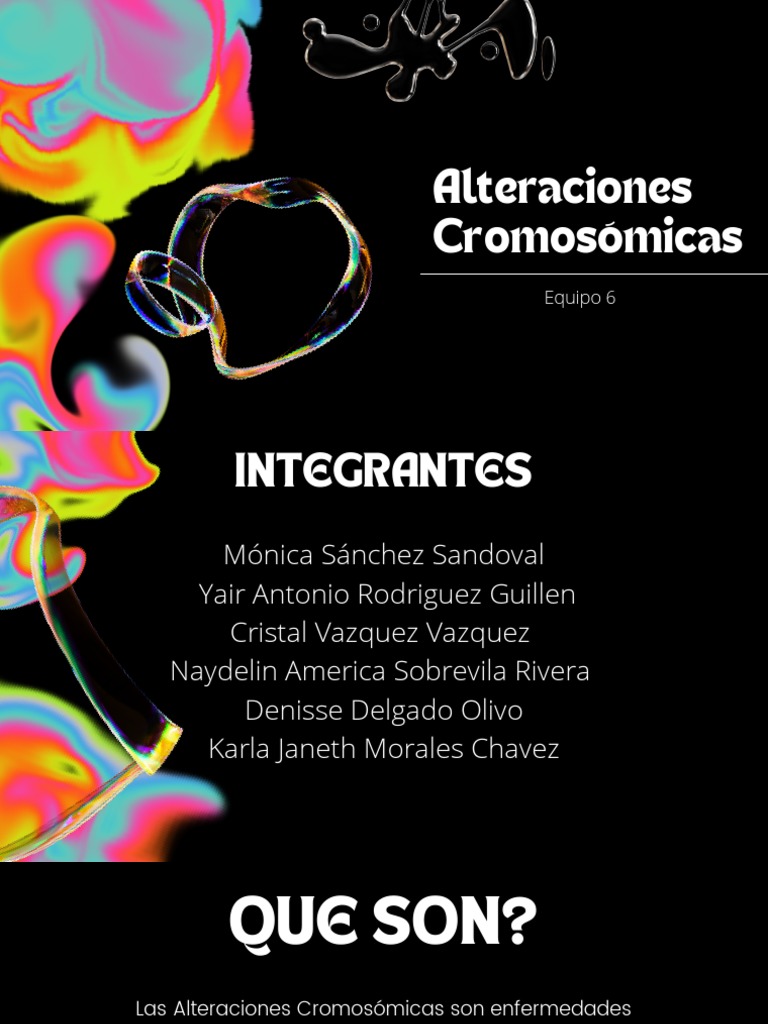 Presentación Alteraciones Cromosomicas | PDF | Cromosoma | Nucleo celular