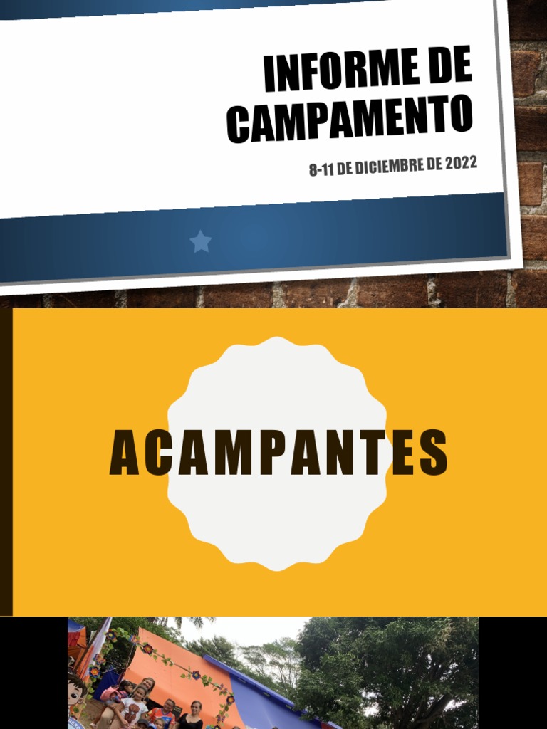 Informe de Campamento | PDF