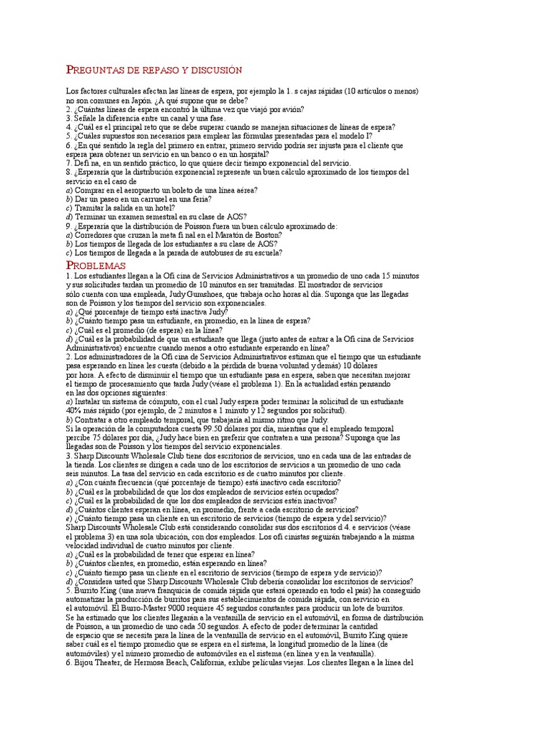 Preguntas de Repaso y Discusión | PDF