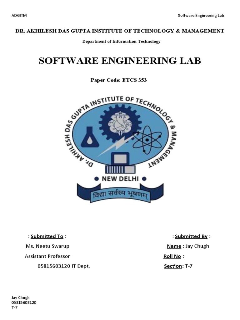 SE Lab File (Execution) | Download Free PDF | Component Based Software Engineering | Use Case