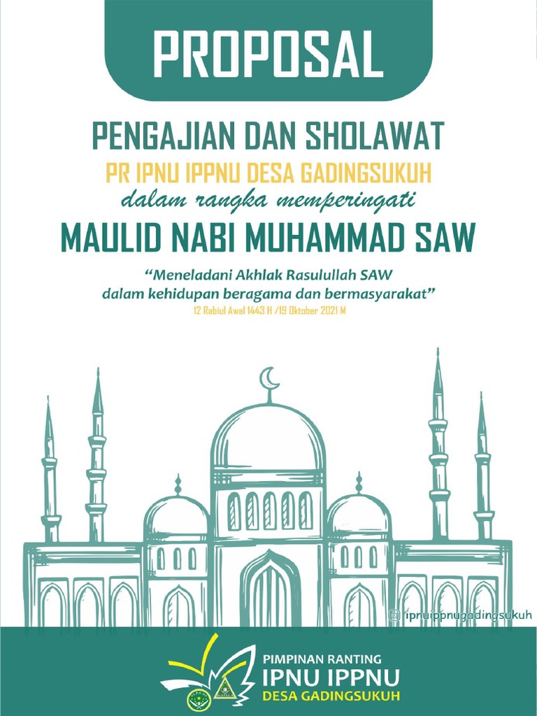 Proposal Pengajian Dan Shalawat Cetak 1 | PDF