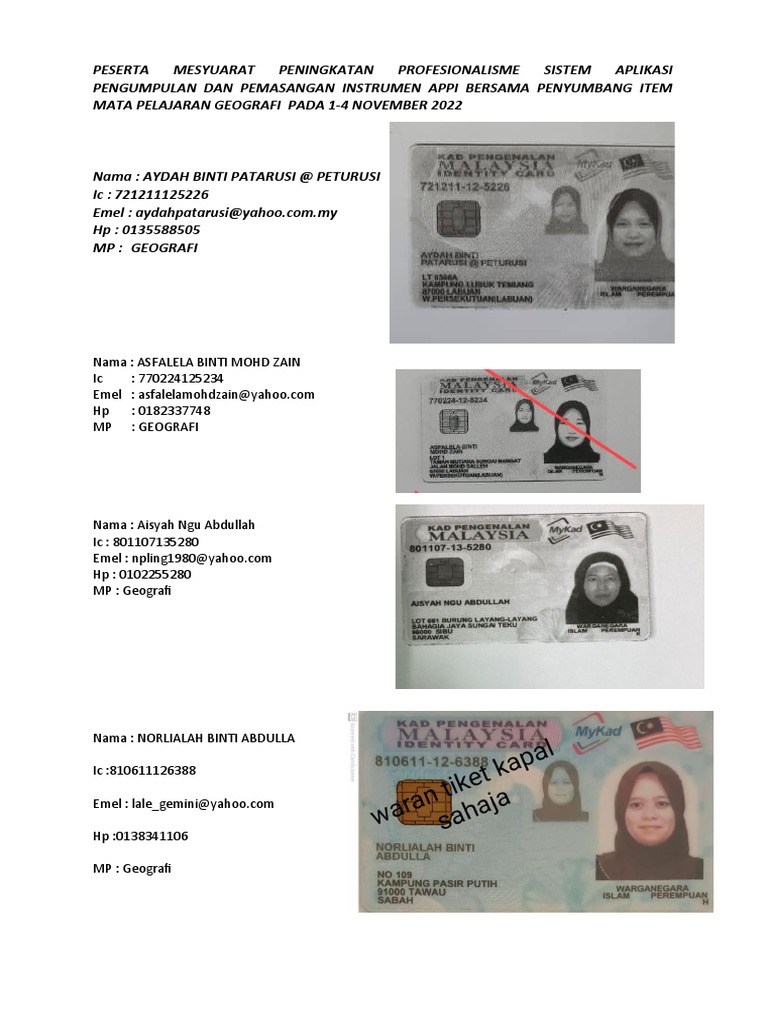 Senarai Mata Pelajaran Geografi - Appi - KK | PDF