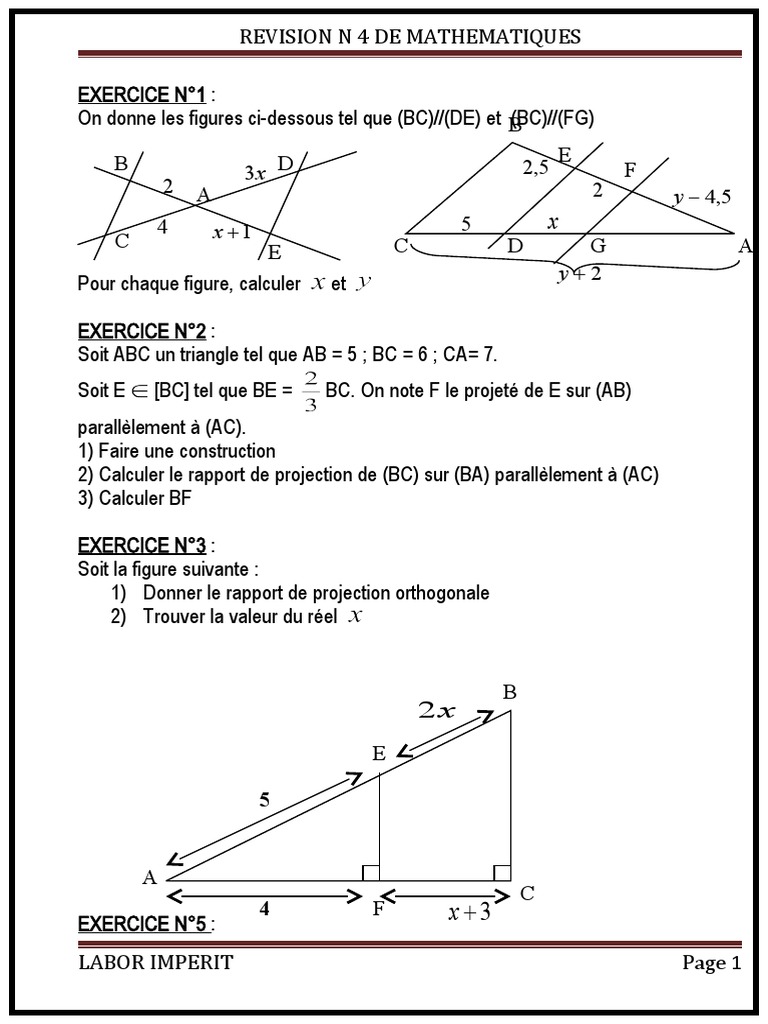 ASTUS Maths TD4 3ème 12-13 | PDF | Nombre réel | Concepts mathématiques